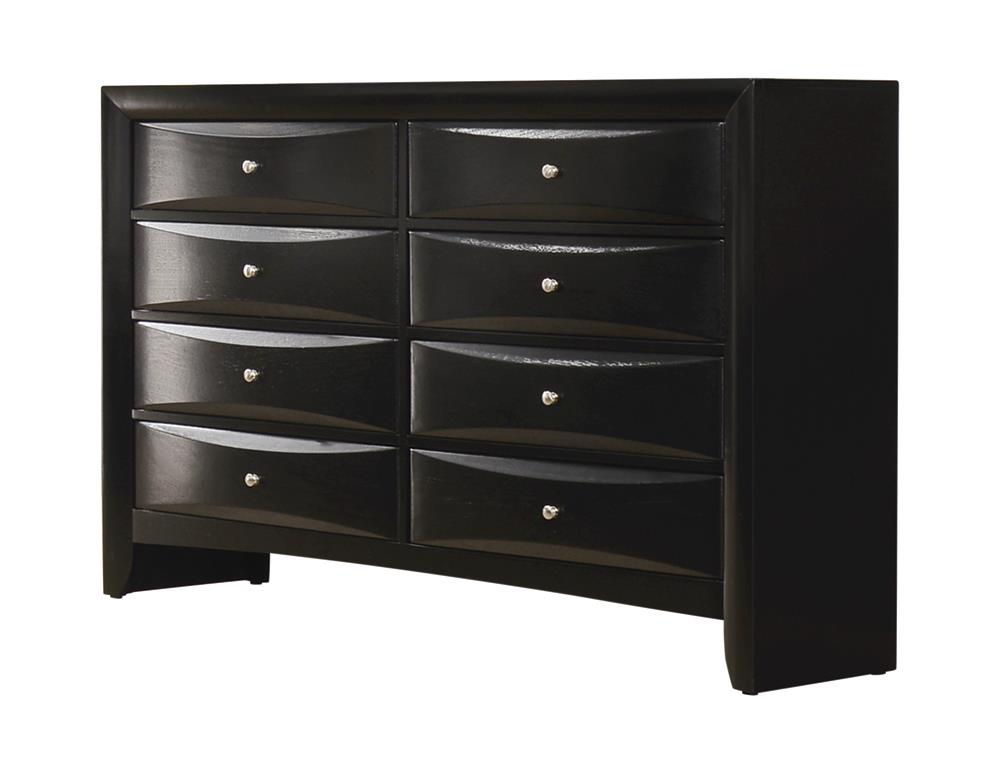Coaster Briana Wood Dresser w/8 Drawers, Black