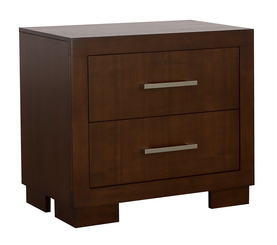 Coaster Jessica Wood Bedoom Set w/Storage Headboard, Cappuccino