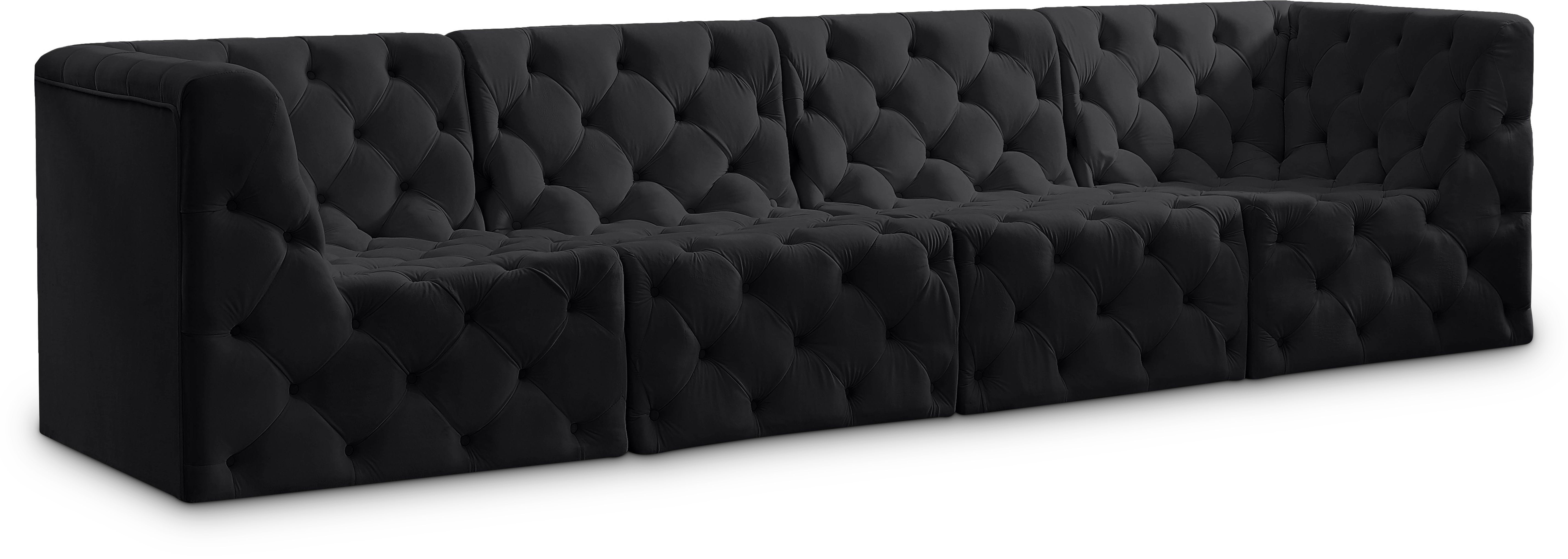 Tuft 128 Velvet Modular Sofa by Meridian Furniture | Sohomod.com