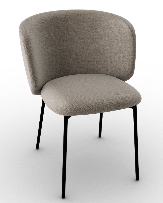 Calligaris Sweel Upholstery/Metal Dining Chair