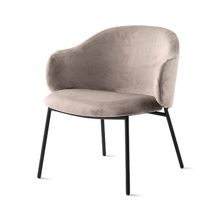 Calligaris Holly Fabric/Metal Customizable Lounge Armchair