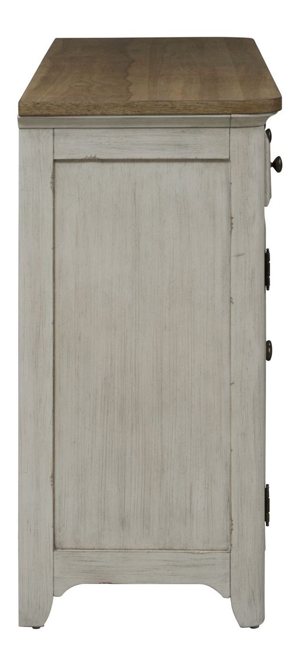 Liberty Farmhouse Reimagined Wood 2-Door 2-Drawer Server