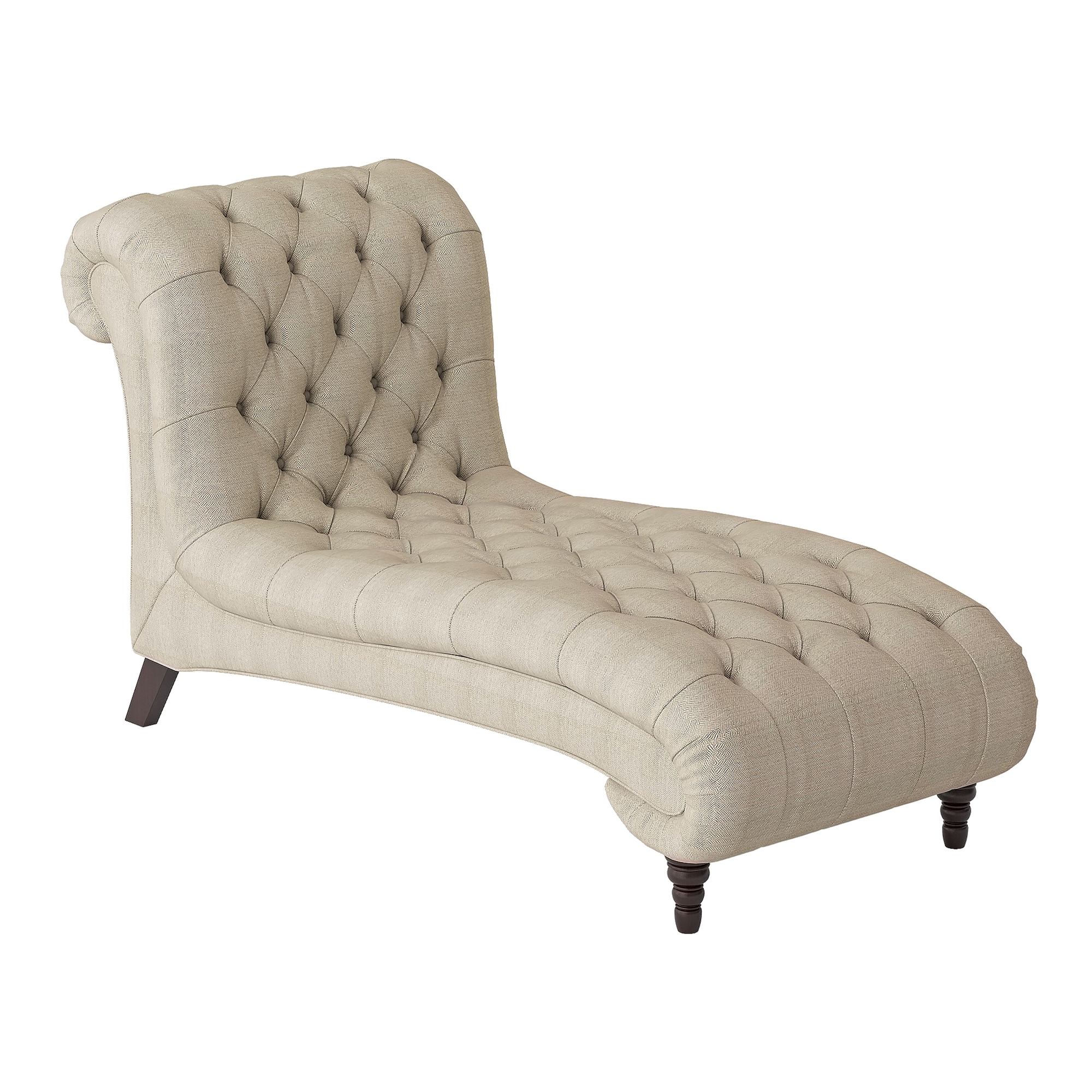 St Claire Fabric Chaise, Brown by Homelegance | Sohomod.com