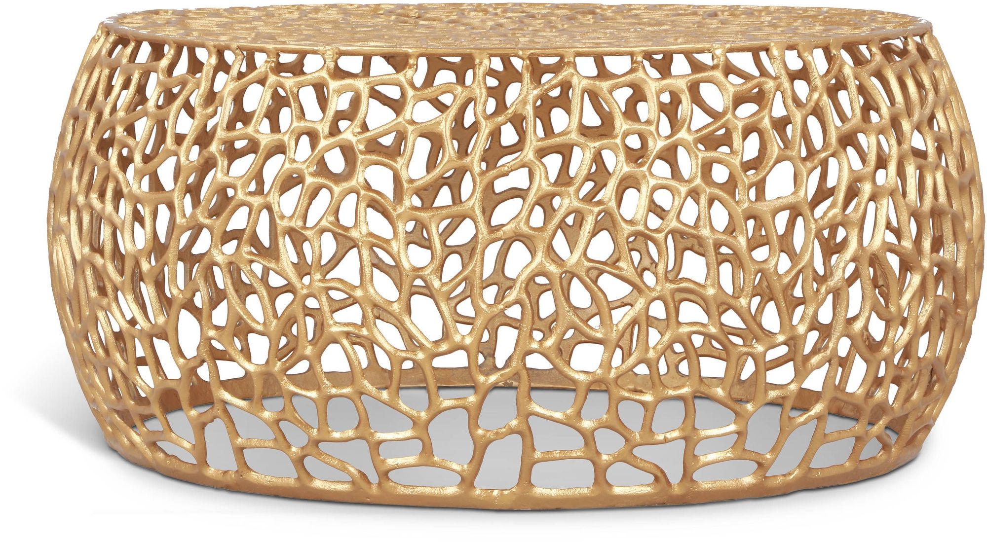 Priya 35" Round Aluminium Coffee Table by Meridian Furniture