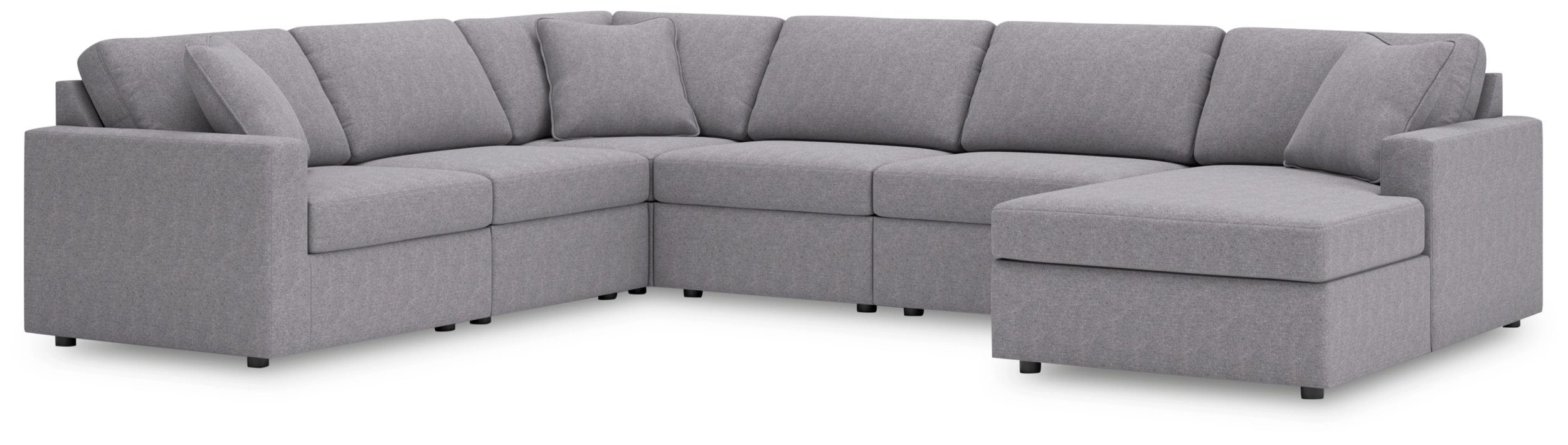 Ashley Modmax 6-Piece U-Shaped Sectional w/Chaise, Granite
