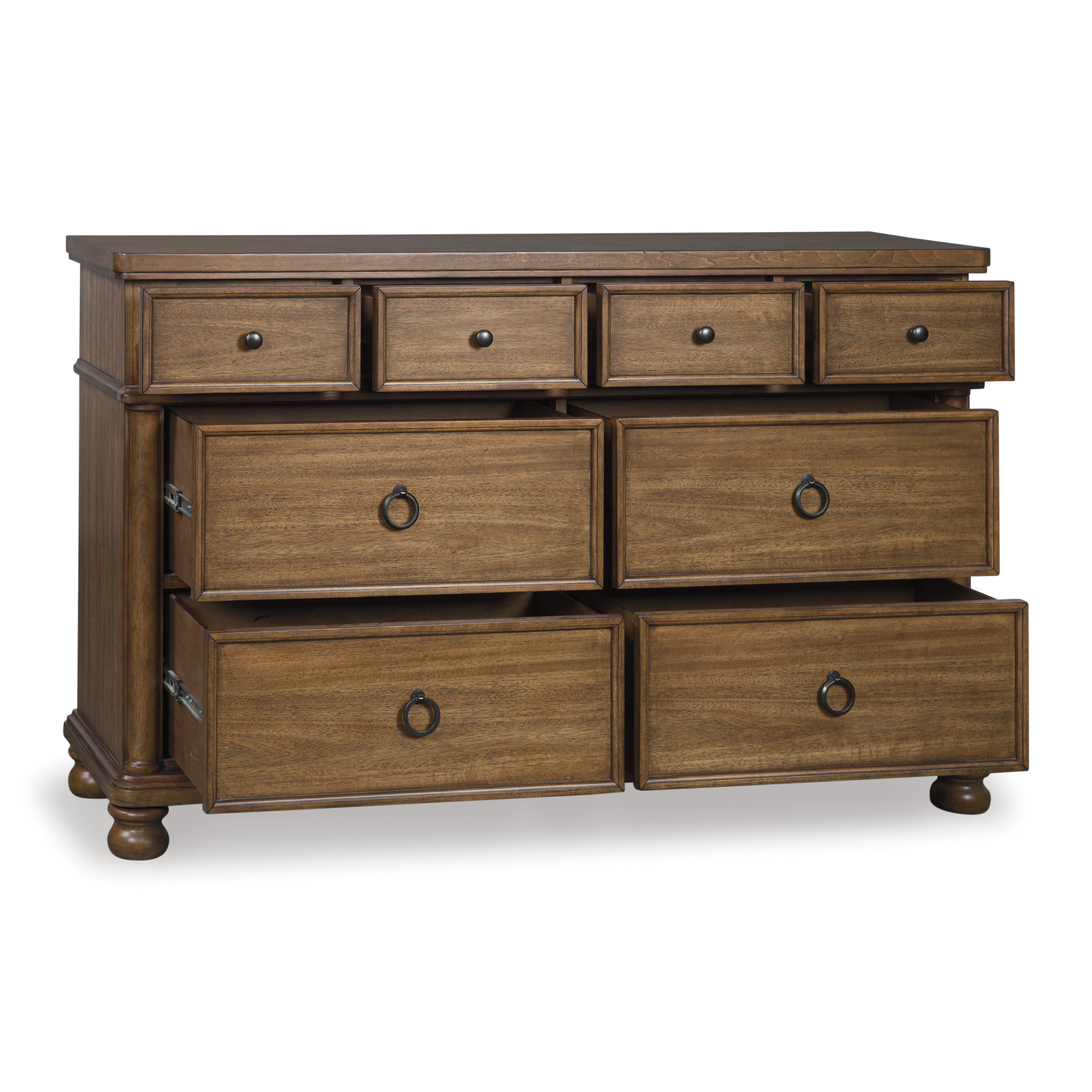 Ashley Rowlenstown Wood Dresser W 8 Drawers Brown