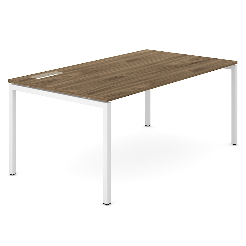 NARBUTAS Nova U Executive Desk w/Cut-Out for Wire Management