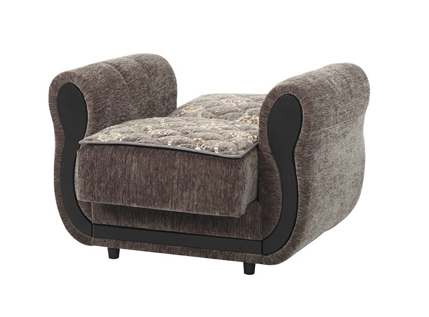 Casamode Havana Fabric Convertible Sleeper Arm Chair, Gray