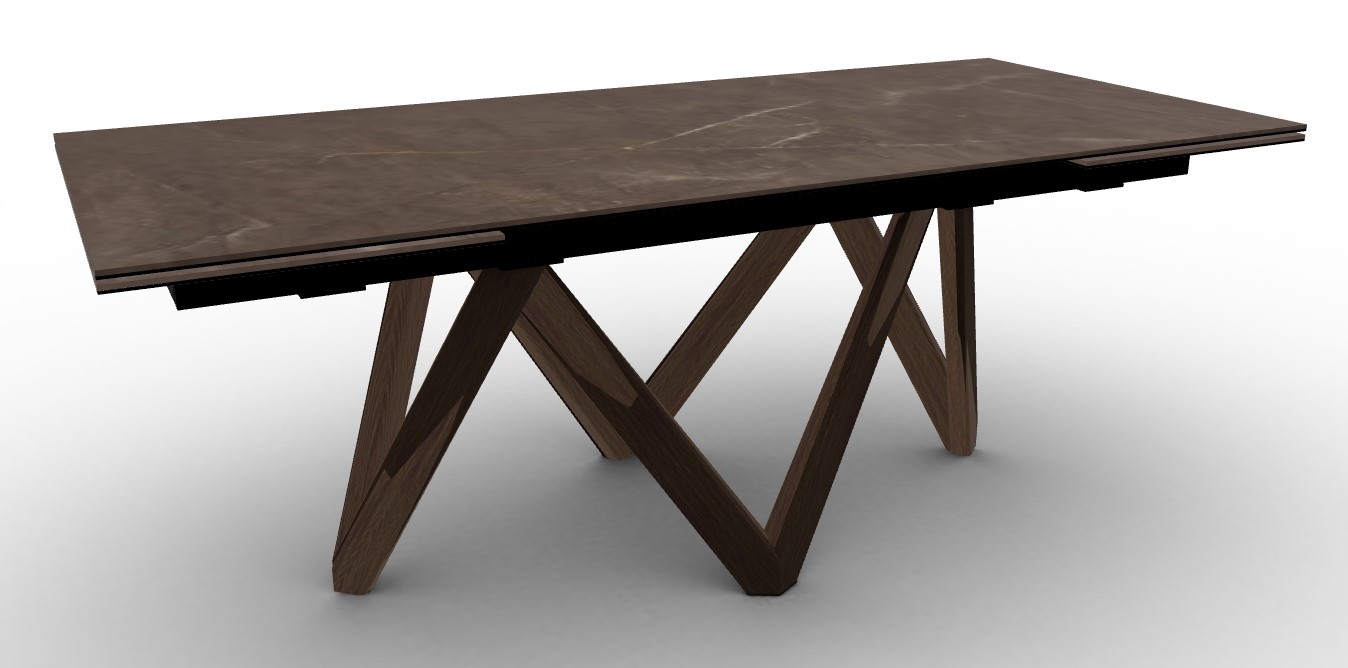 Calligaris Cartesio W78.8"-118.1" Rectangular Extendable Dining Table