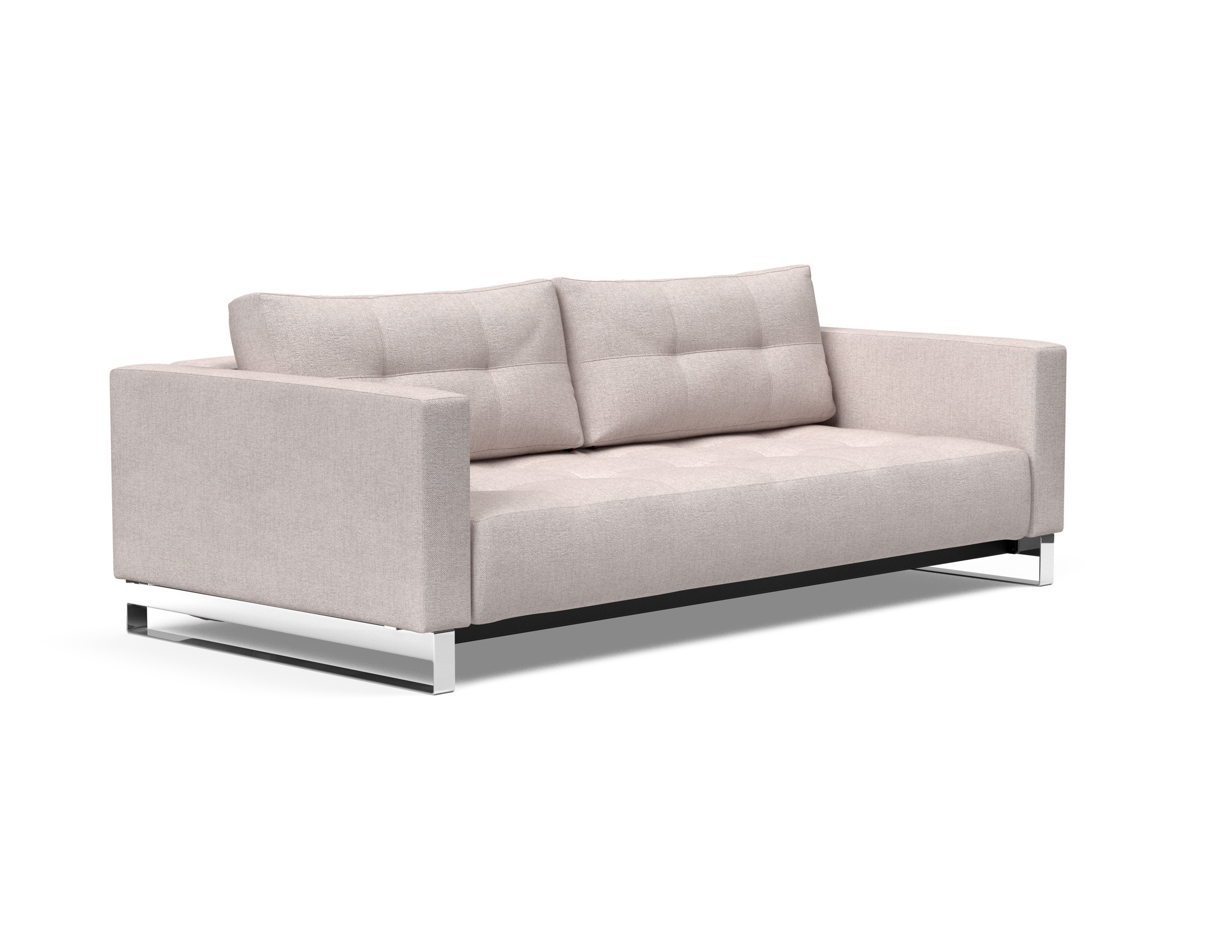 Cassius Deluxe Excess Lounger Fabric Sofa Bed w/Chrome Legs, 300 Weda ...