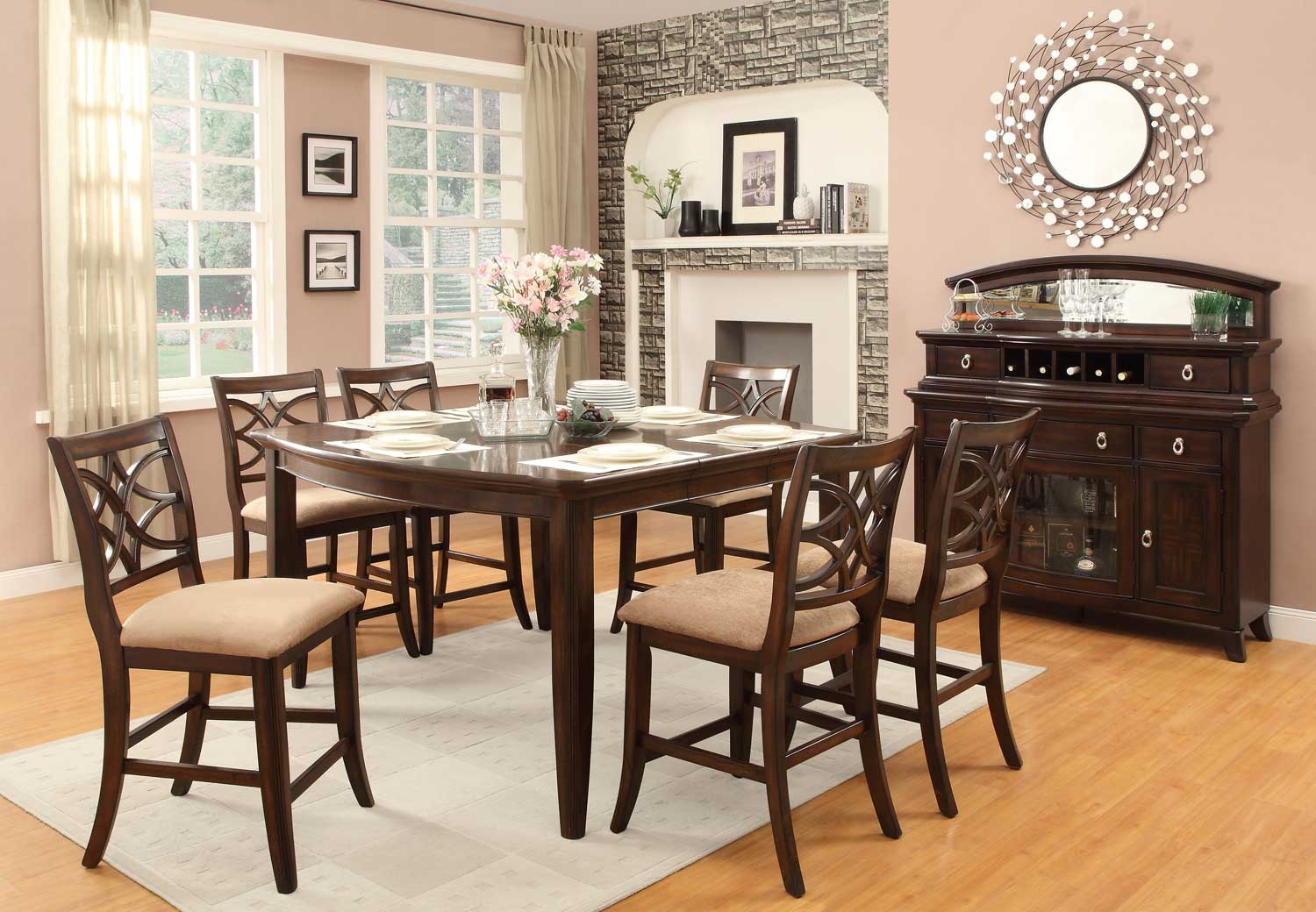 Keegan Classic Counter Dining Room Set by Homelegance