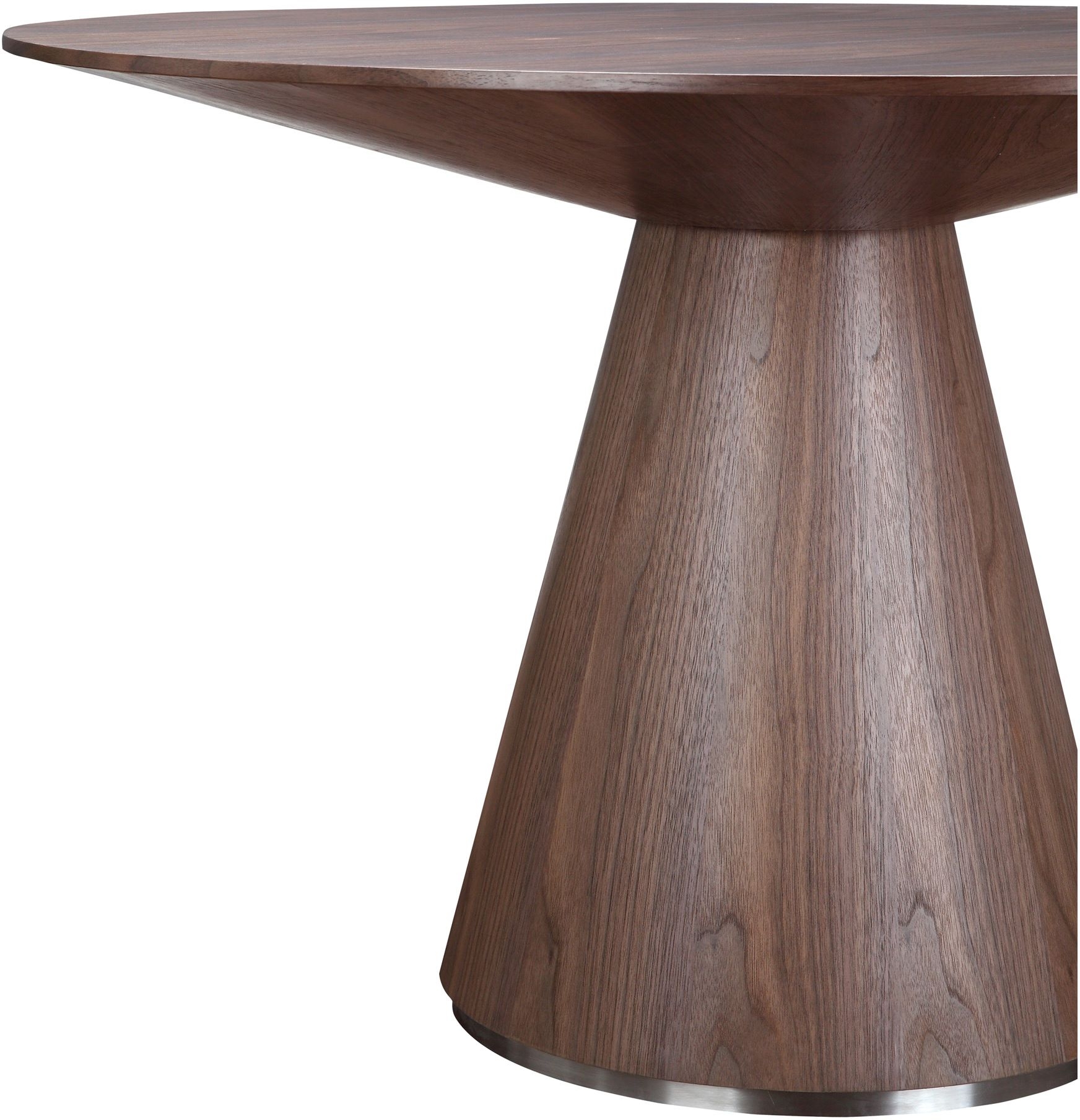MOE'S Otago Round Dining Table, Walnut