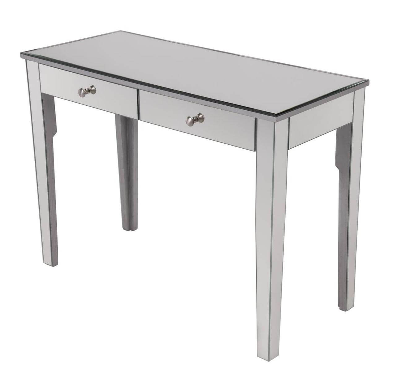 Contempo 42" 2 Drawers Dressing Table, Silver by Elegant Lighting ...