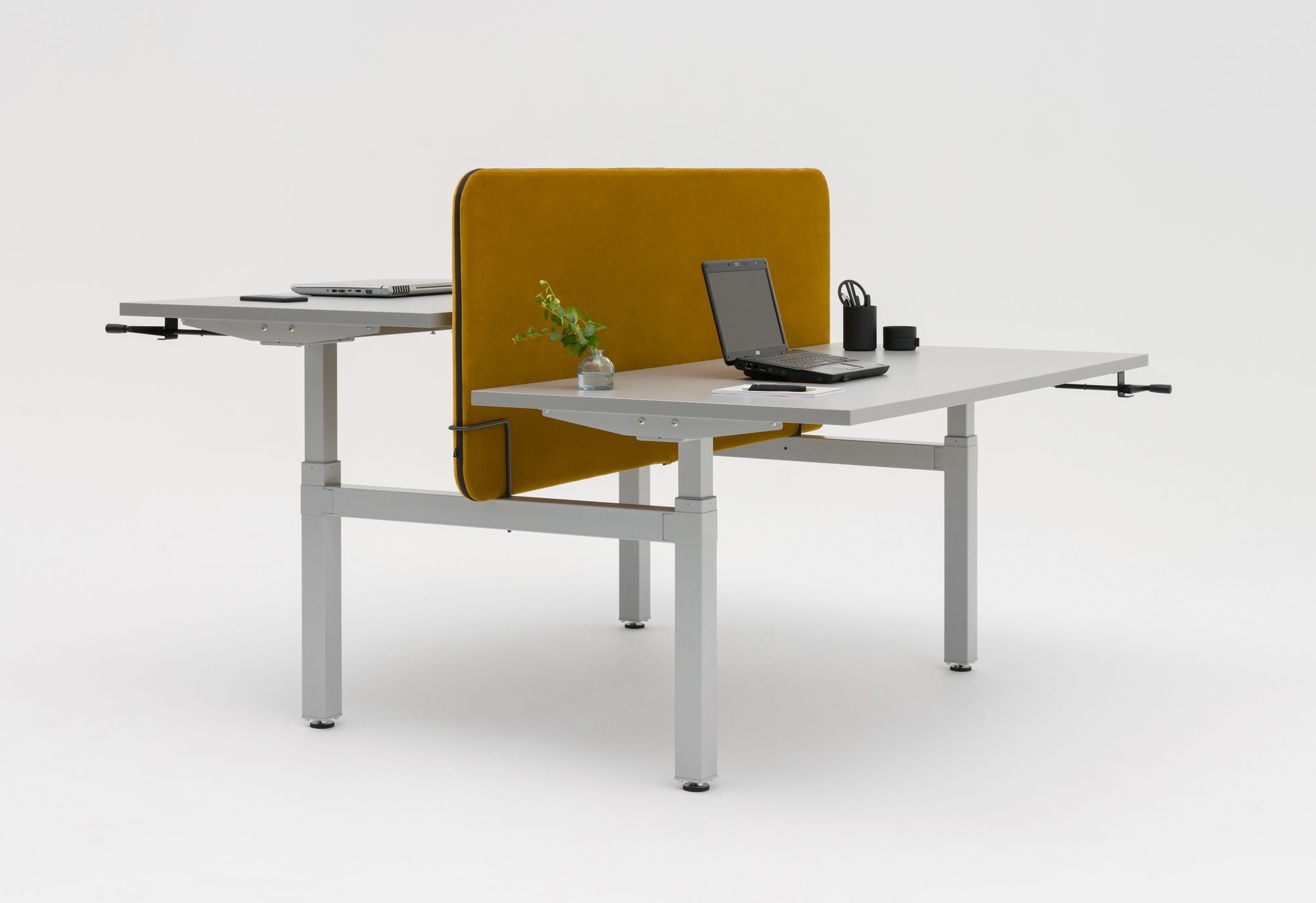 MDD Ogi Drive 55" Sit-Stand Office Bench Desk w/Hand Crank Adj.
