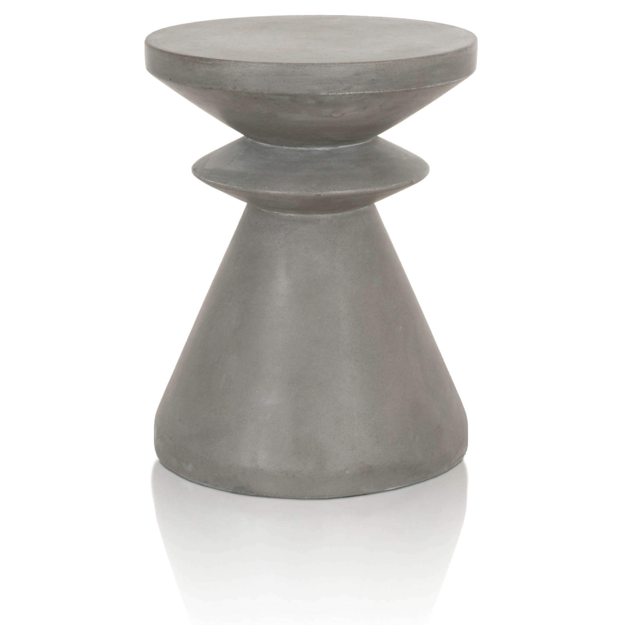 Pawn Concrete Accent Table, Slate Grey by Essentials For Living