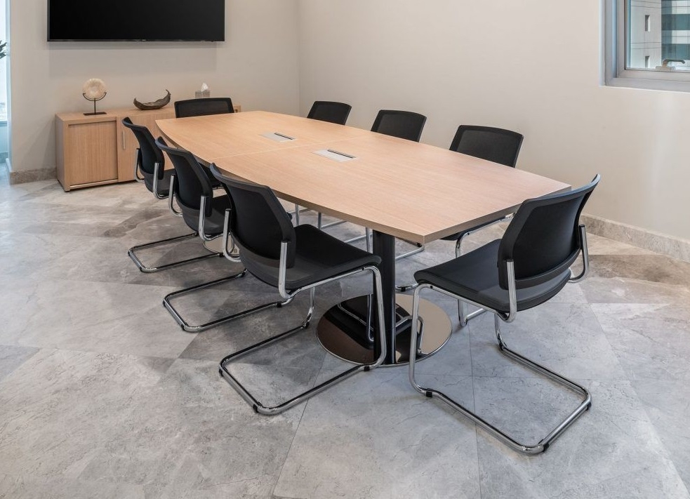 Disc Base Meeting Table for 8 Persons by MDD Office Furniture