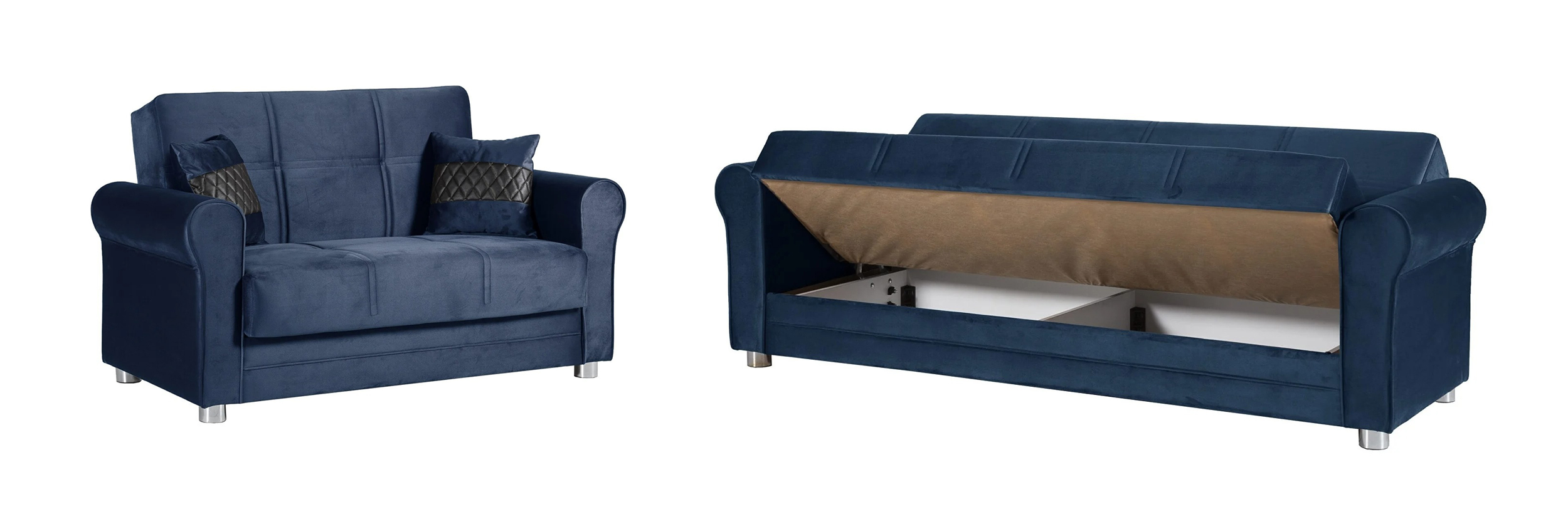 Casamode Sara Fabric Convertible Living Room Set