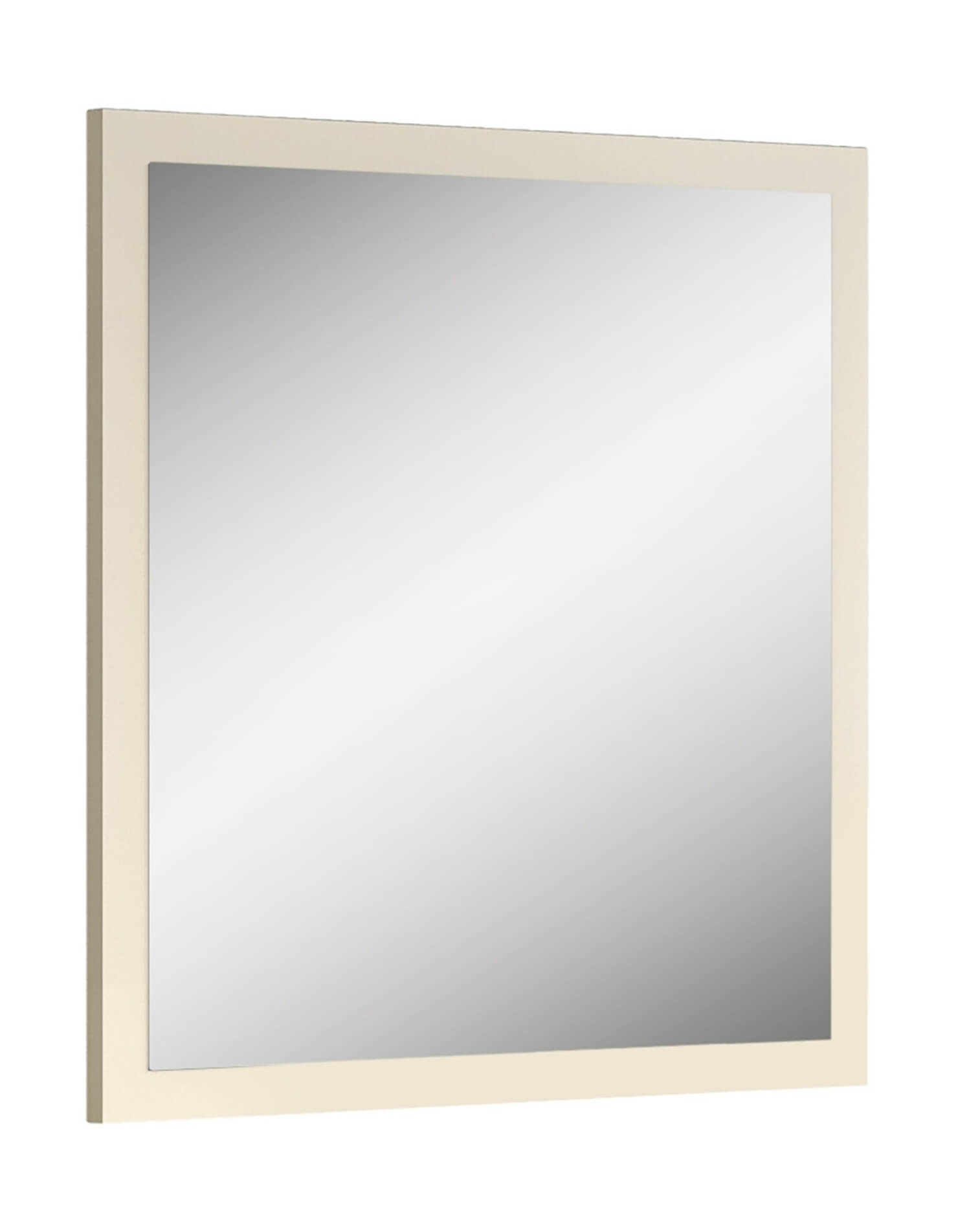 Premium Wood Veneer Rectangular Mirror, Pearl High Gloss by J&M Furniture