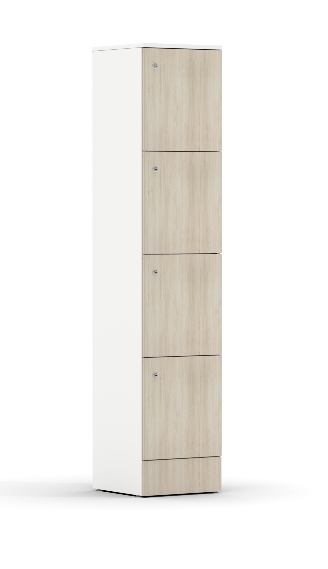 Actiu Locker S20 1x4 Office Storage w/Lock & Plinth